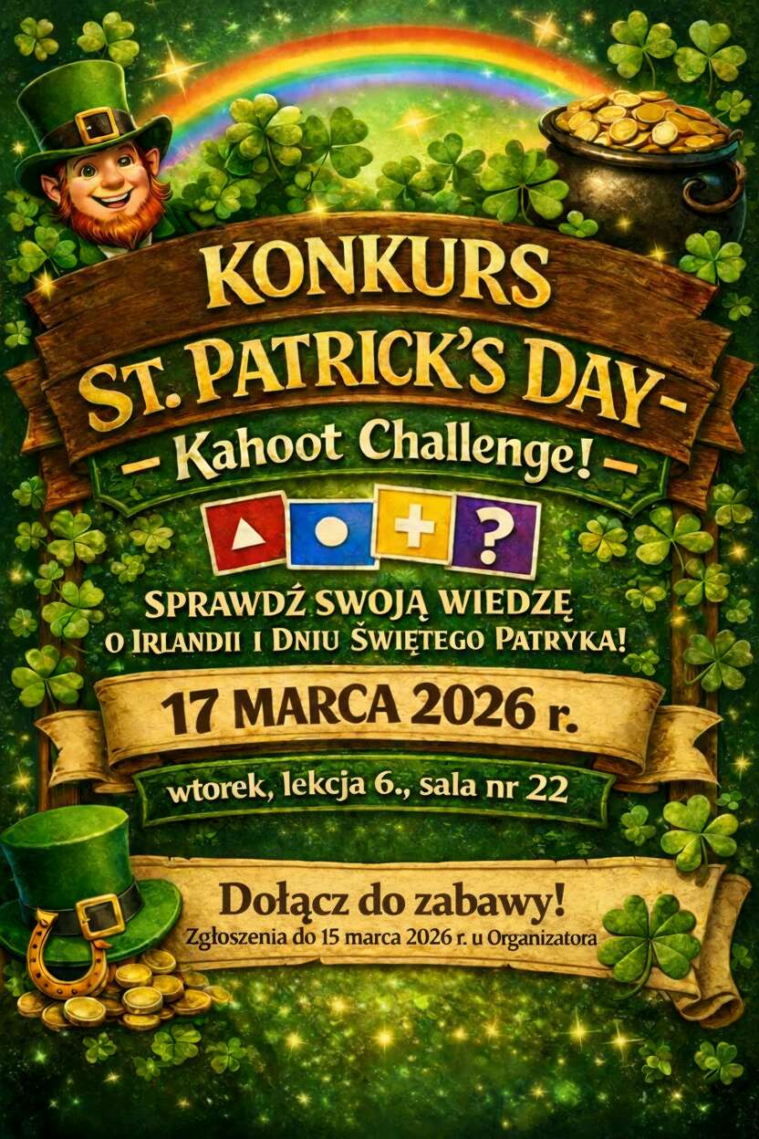 St. Patrick’s Day Kahoot Challenge! – podejmij wyzwanie! – III Liceum ...
